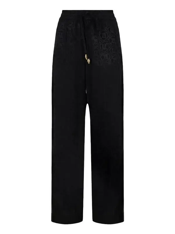 Just Cavalli Printed Drawstring Trousers - Black
