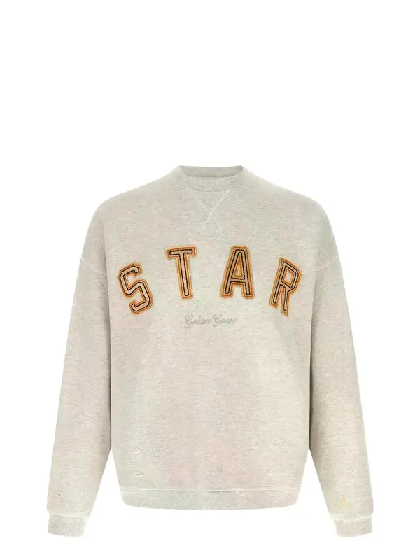 GOLDEN GOOSE Letters-patch Sweatshirt - Neutrals