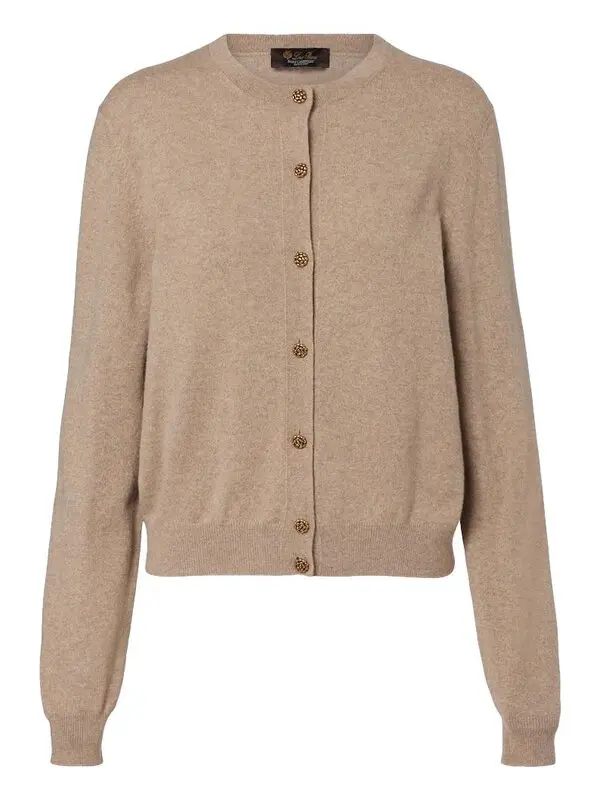 Loro Piana Classic Cashmere Cardigan - Beige