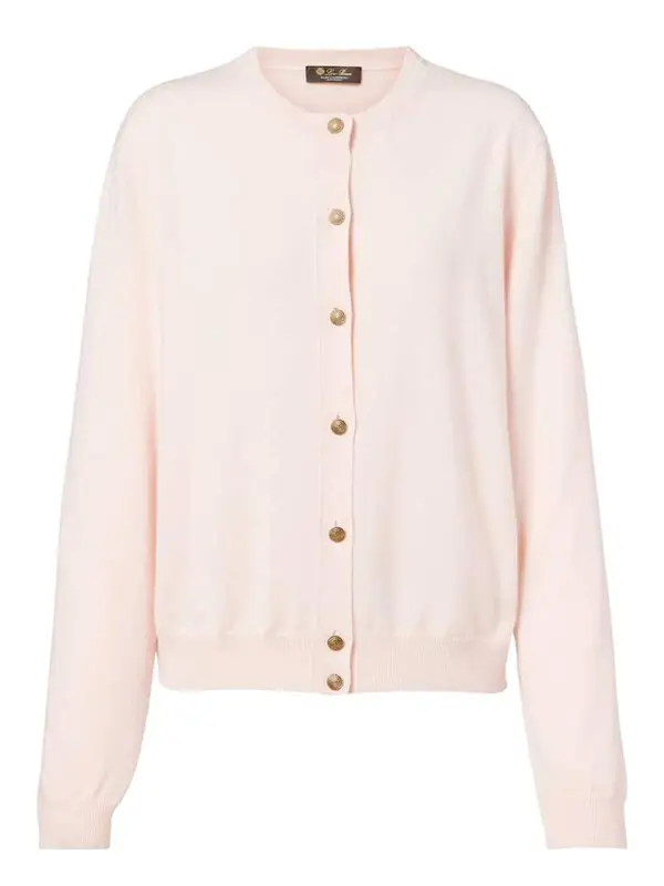 Loro Piana Classic Cashmere Cardigan - Pink