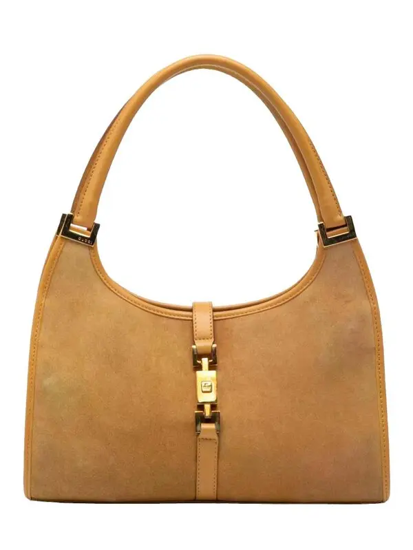 Gucci Suede Jackie Bardot Handbag - Brown