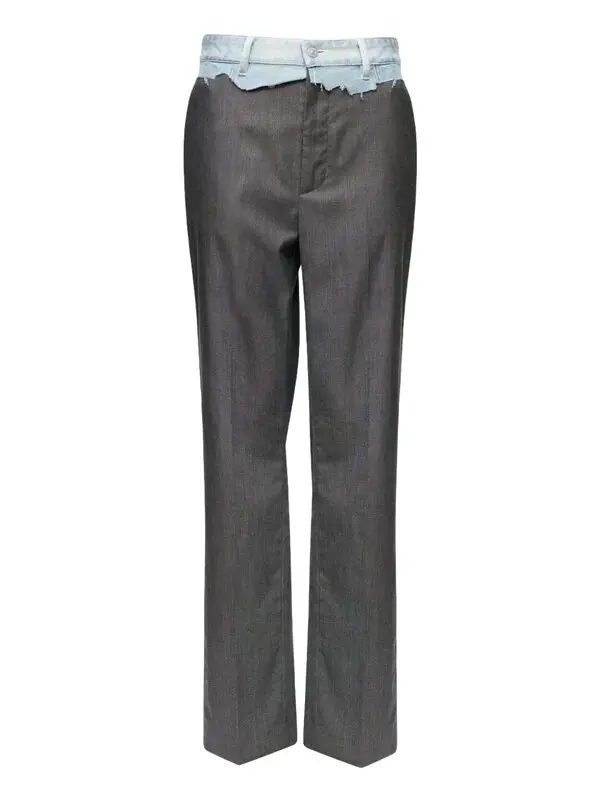 MAISON MARGIELA Denim Panel Trousers - Grey