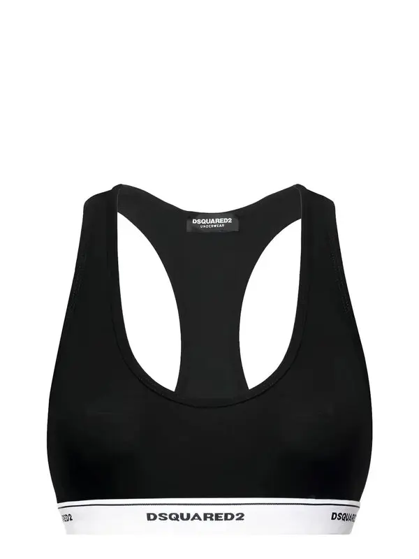 Dsquared2 Logo Band Bra - Black