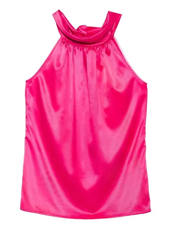 GIADA CURTI Cowl-neck Sleeveless Top - Pink