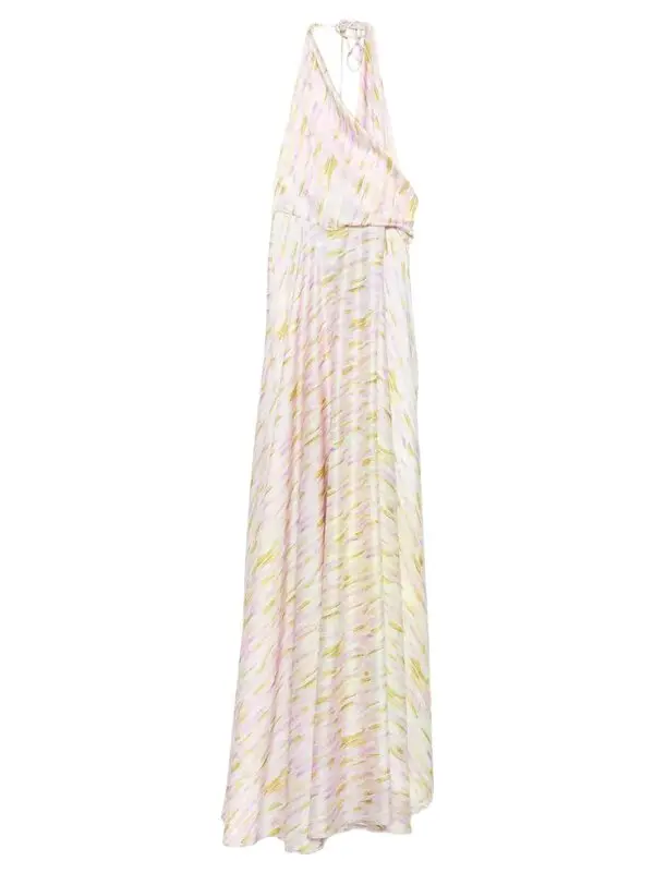 GIADA CURTI Halterneck Maxi Dress - Pink