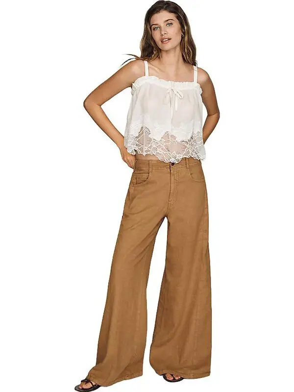 PILCRO Adi Mid-rise Clean-hem Flare Pants - Foxtrot
