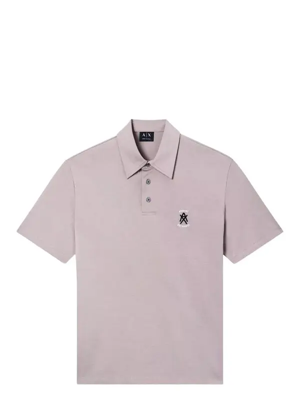 Armani Exchange Button Polo Shirt - Grey
