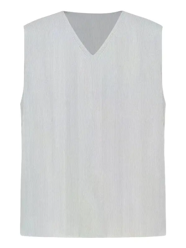 Issey Miyake Pleated Vest - Grey