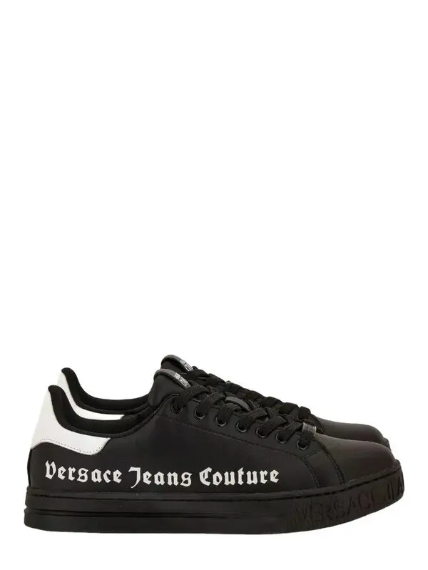 Versace Logo Sneakers - Black