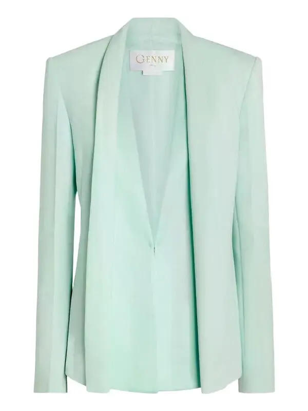 GENNY Open Front Blazer - Green