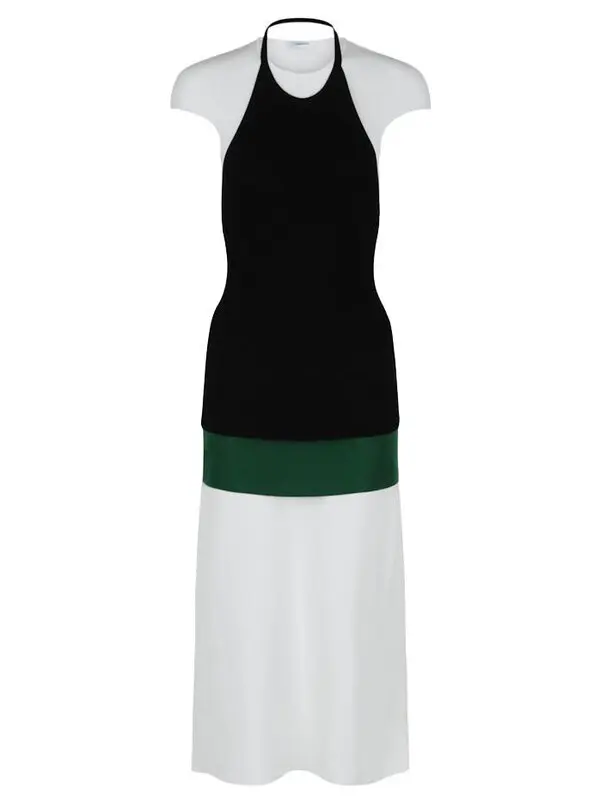 FERRAGAMO Layered Midi Dress - White