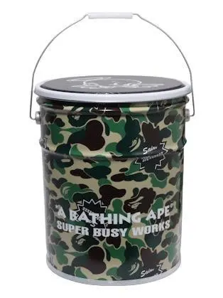 A BATHING APE X Saint Mxxxxxx Can Stool - Green