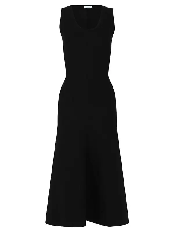 FERRAGAMO Sleeveless Midi Dress - Black
