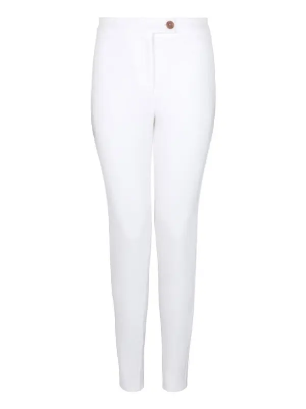 FERRAGAMO Slim Fit Trousers - White