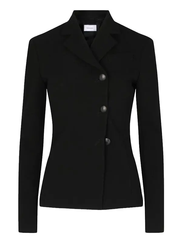 FERRAGAMO Single Breasted Blazer - Black