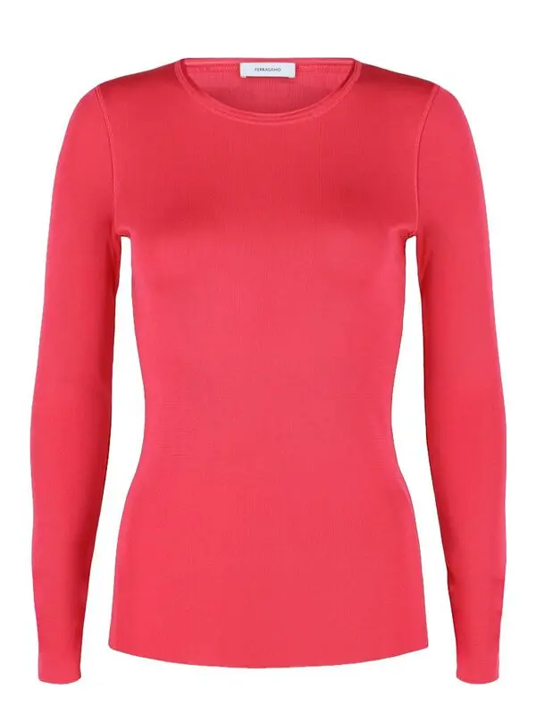 FERRAGAMO Long Sleeve Top - Purple