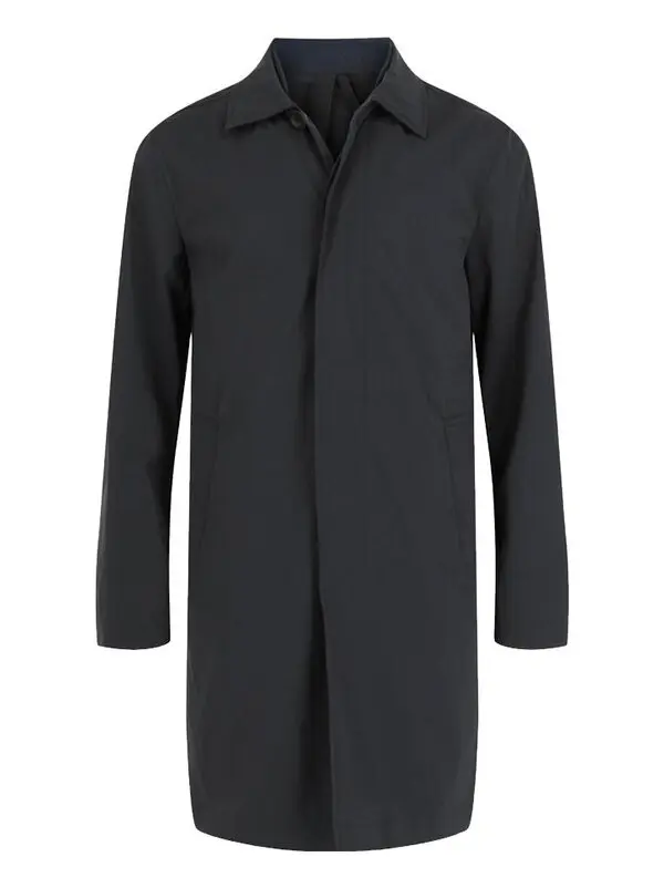 SLOWEAR Montedoro Trench Coat - Dark Blue