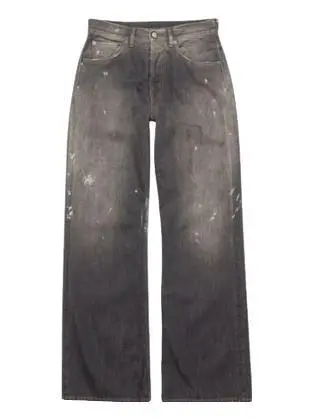 Acne Studios Wide Leg High-waisted Jeans - Black