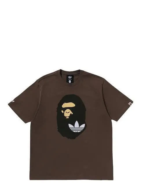 Adidas X Bape Ape Head Tee Shirt - Brown