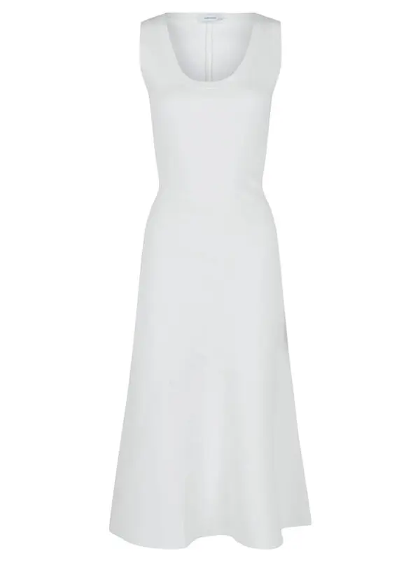 FERRAGAMO A-line Sleeveless Dress - White