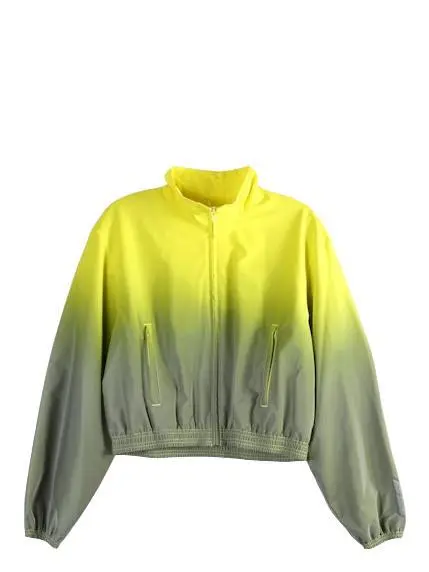 Alexander Wang Reflective Track Jacket - Silver/yellow