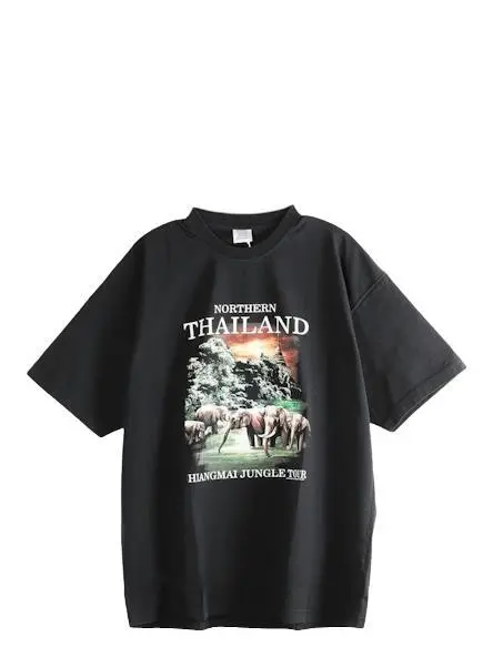 Vetements Thailand Tourist T-shirt - Black