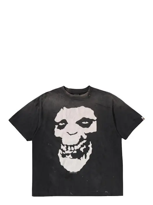 A BATHING APE X Saint Mxxxxxx S.s.a.l.a Tee Shirt - Black