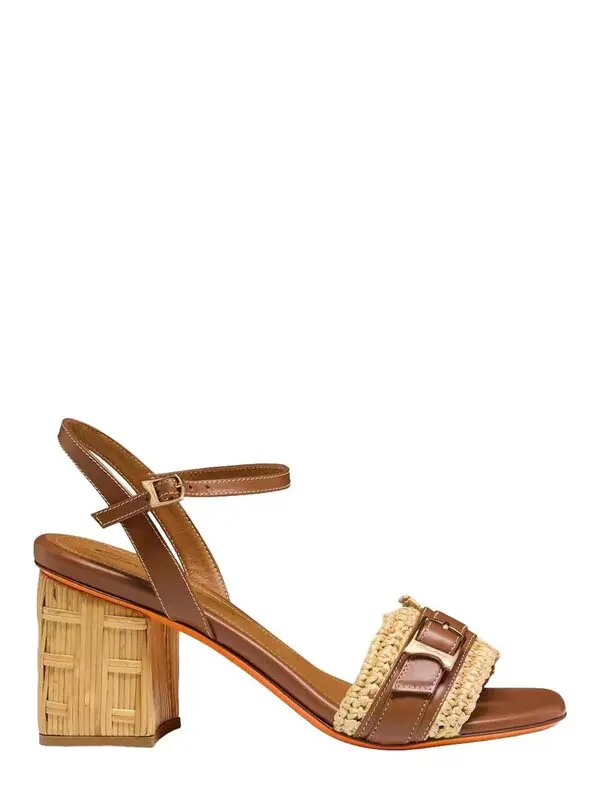 Santoni Open-toe Buckled Sandals - Brown