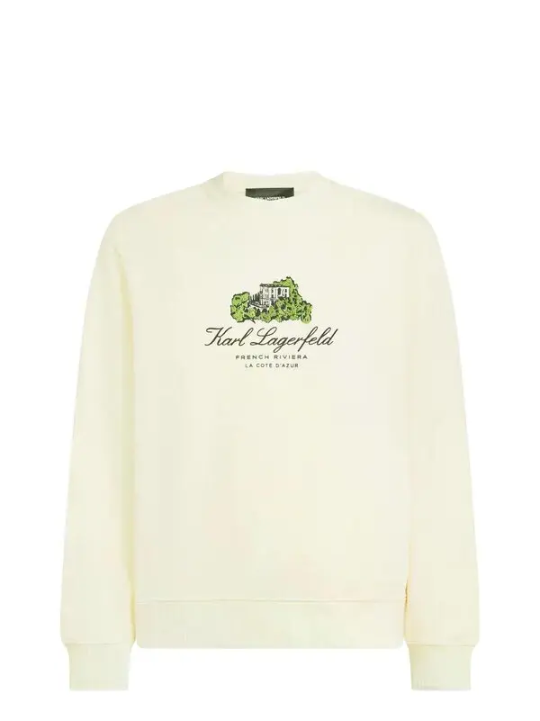 Karl Lagerfeld Villa La Vigie Graphic Sweatshirt - Neutrals