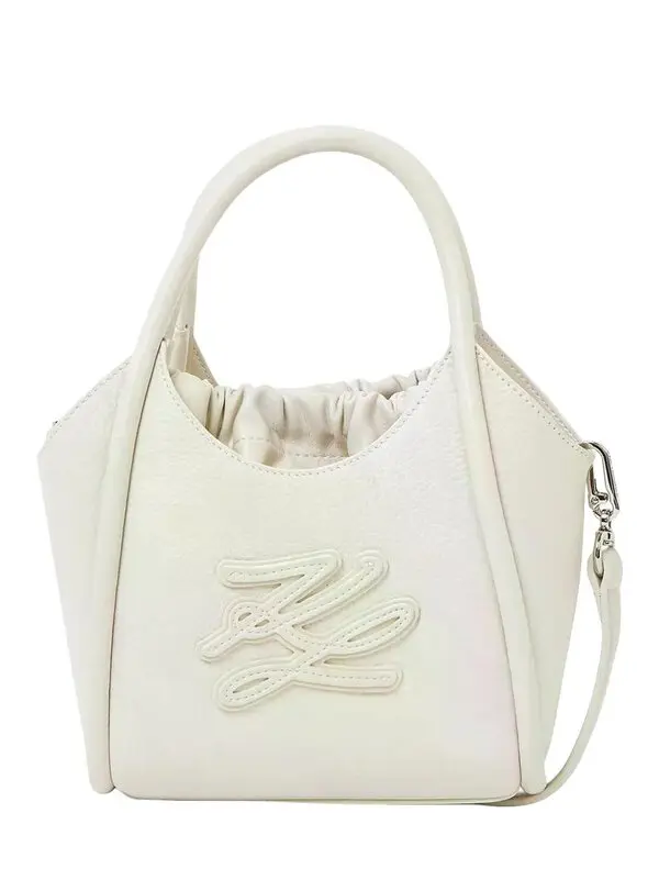 Karl Lagerfeld Mini K-autograph Tote - White