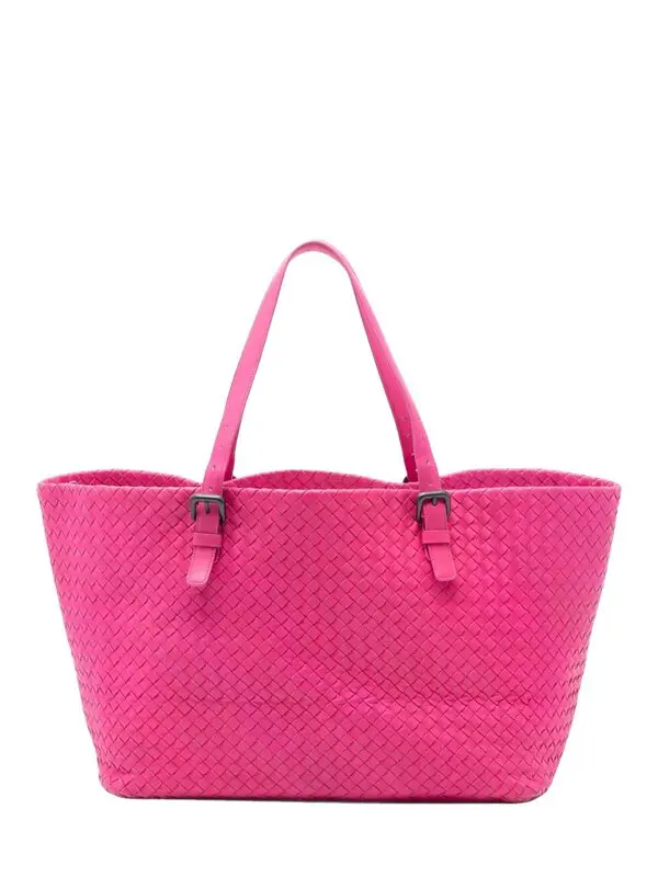 Bottega Veneta Large Nappa Intrecciato Cesta Tote Bag - Pink