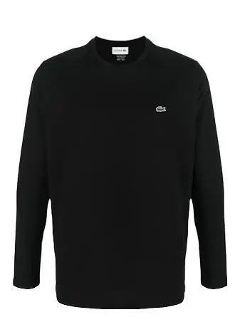 Lacoste Long Sleeved Cotton Pima T-shirt - Black