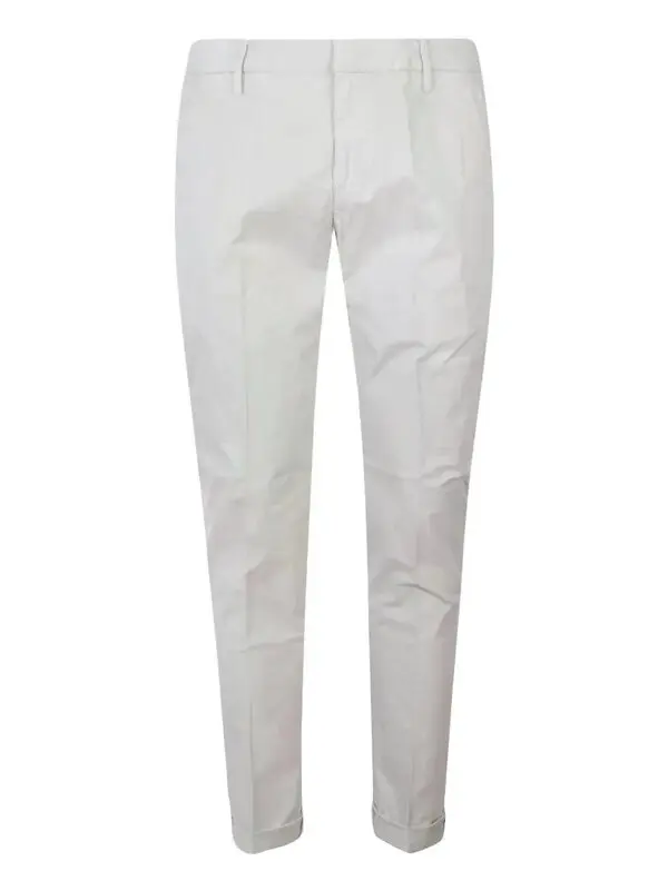 DONDUP Cuffed-hem Trousers - White