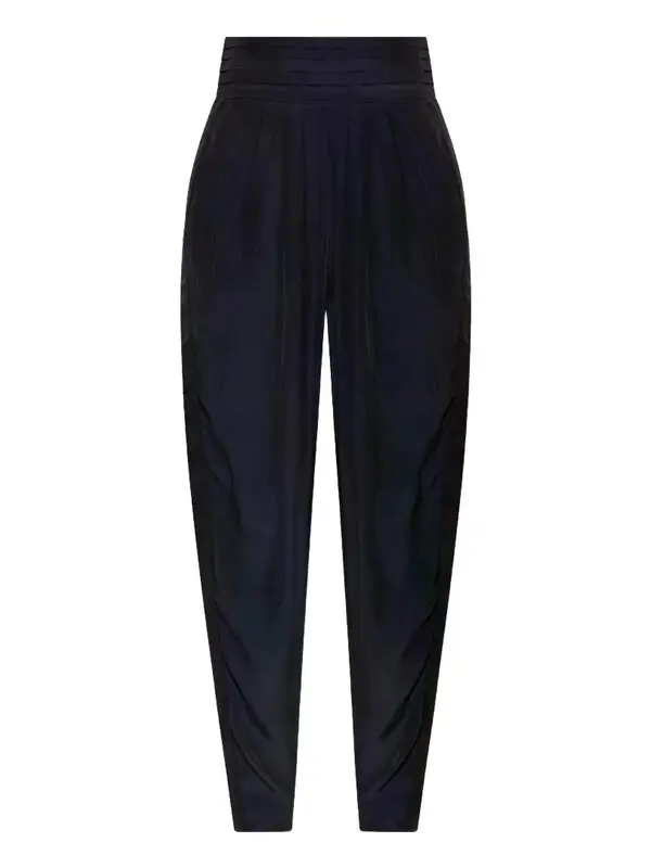 LANVIN High-waisted Tapered Trousers - Black
