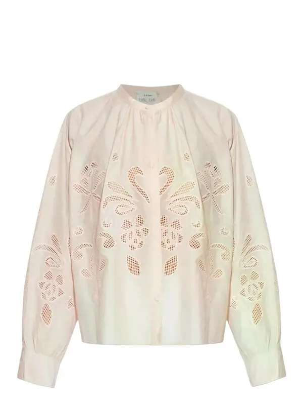 FORTE_FORTE Embroidered Blouse - Pink