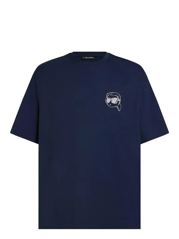 Karl Lagerfeld Ikon Oversized T-shirt - Blue