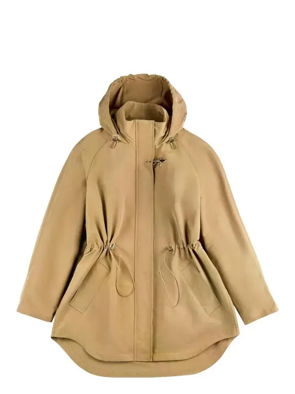 FAY Hooded Parka Coat - Neutrals