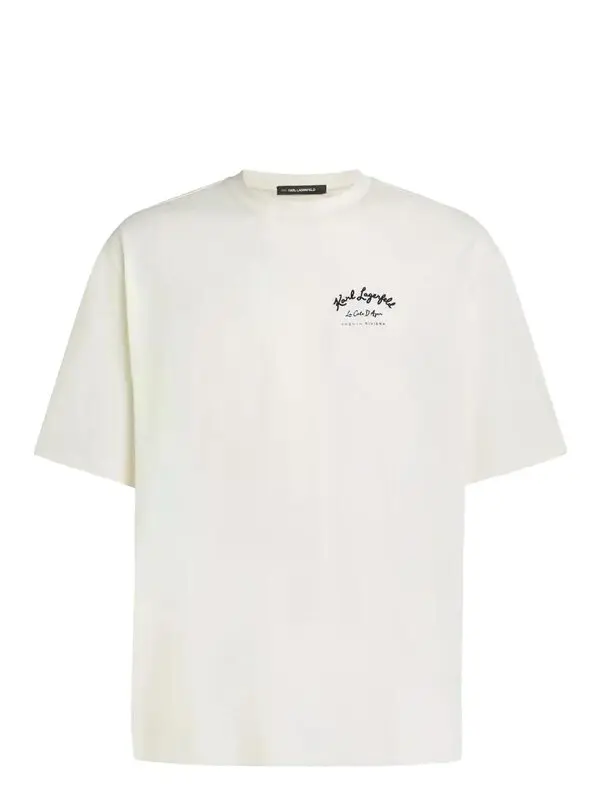 Karl Lagerfeld Côte D'azur T-shirt - Neutrals