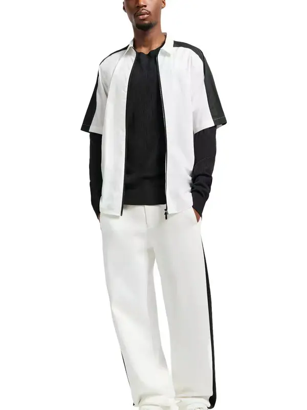 Armani Exchange Panel Zip Shirt - White