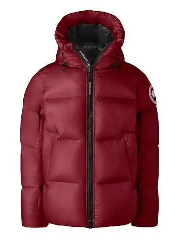 Canada Goose Crofton Down Hooded Puffer Parka Jacket - Inferno Red