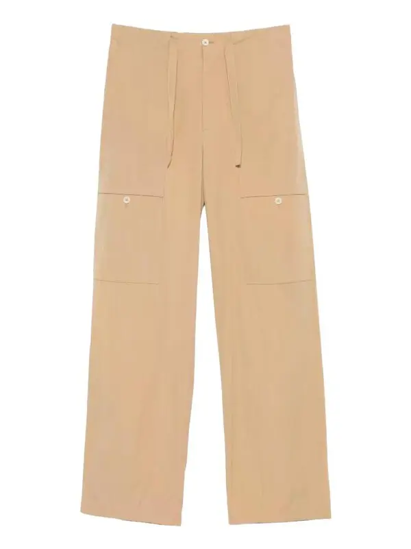 JIL SANDER Drawstring Straight Trousers - Neutrals