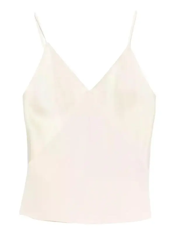 FORTE_FORTE V-neck Top - Neutrals