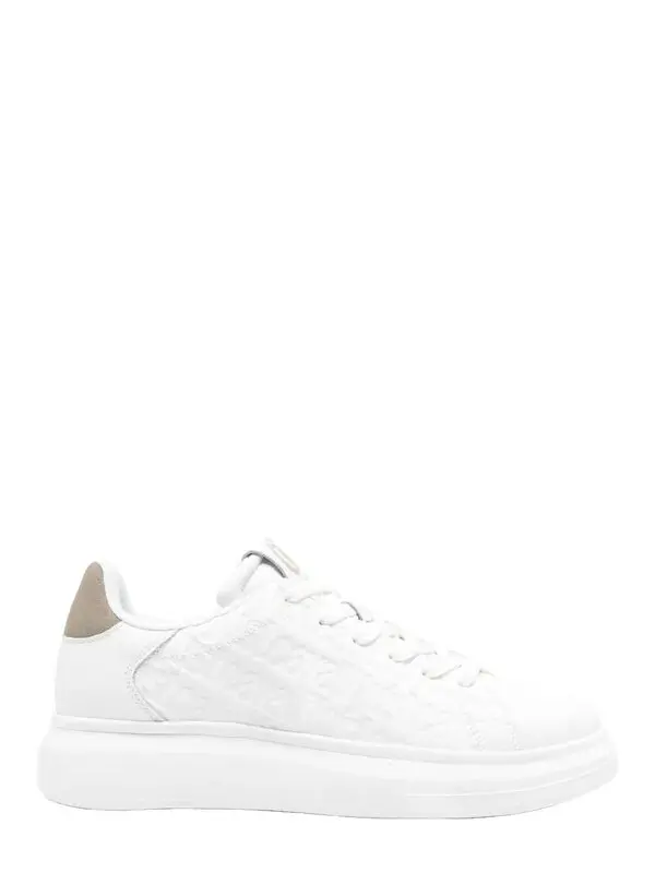 Just Cavalli Embossed Low Top Sneakers - White
