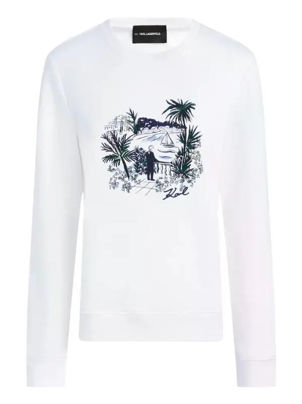 Karl Lagerfeld Graphic-print T-shirt - Neutrals