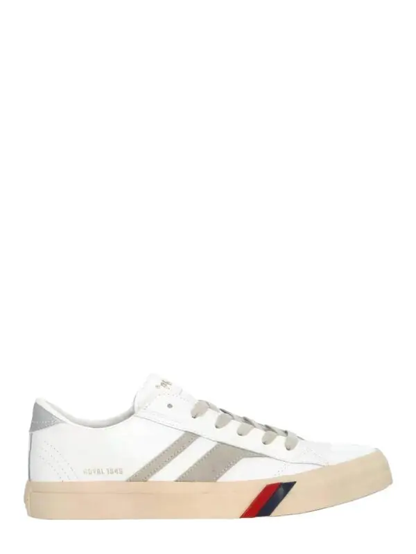 PRO-KEDS 1949 Royal Classic Striped Leather Sneakers - White