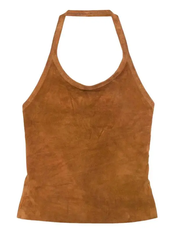 Stouls Halterneck Top - Brown
