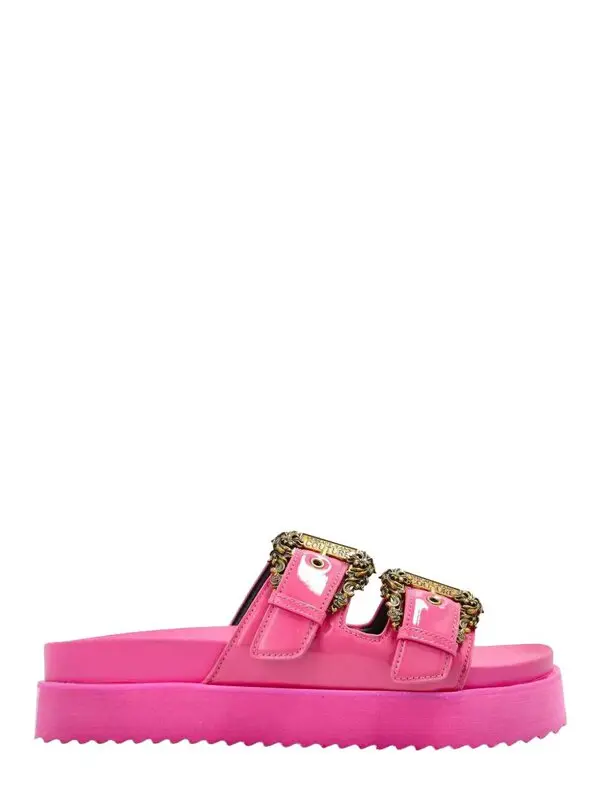 Versace Buckle-strap Platform Sandals - Pink