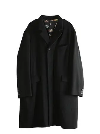 UNDERCOVERISM Lapel Long Coat With Large Pockets - Black