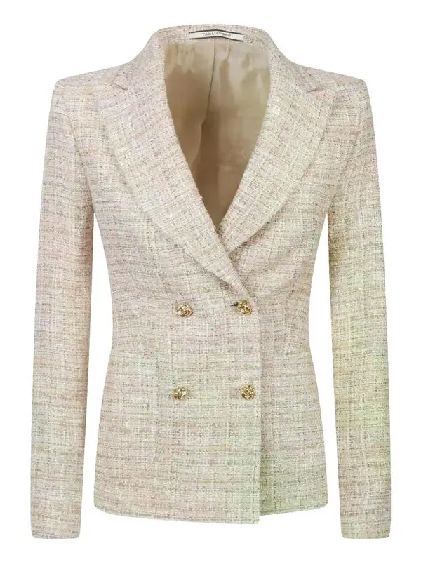 Tagliatore Button-up Tweed Jacket - Neutrals