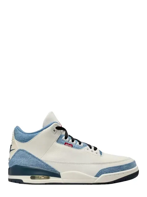 JORDAN 3 Retro Levi’s Allstar Sneakers - Denim/sail/gym Red